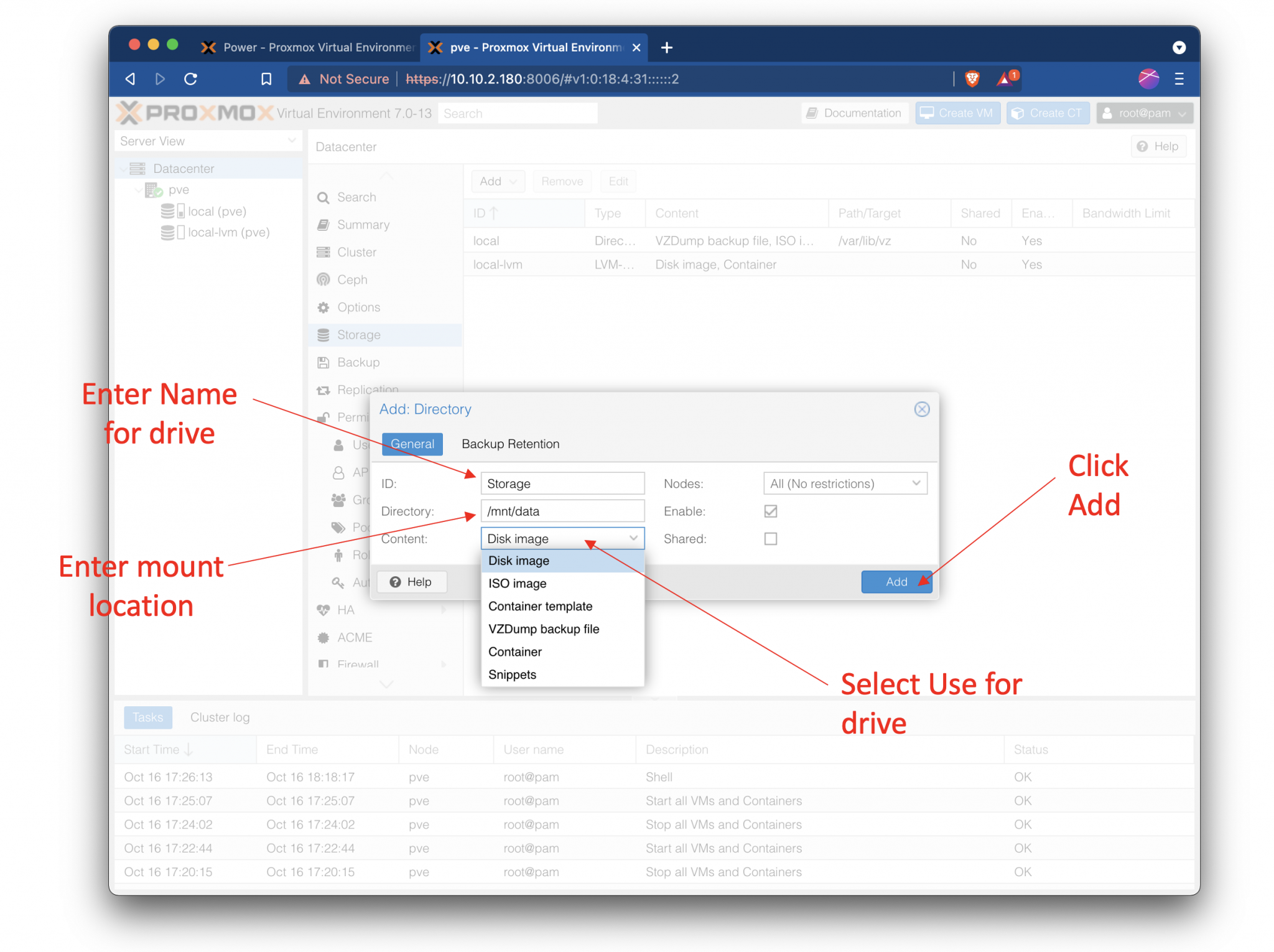 How to Add Storage Dive to Proxmox 7 – Virtualize Everything