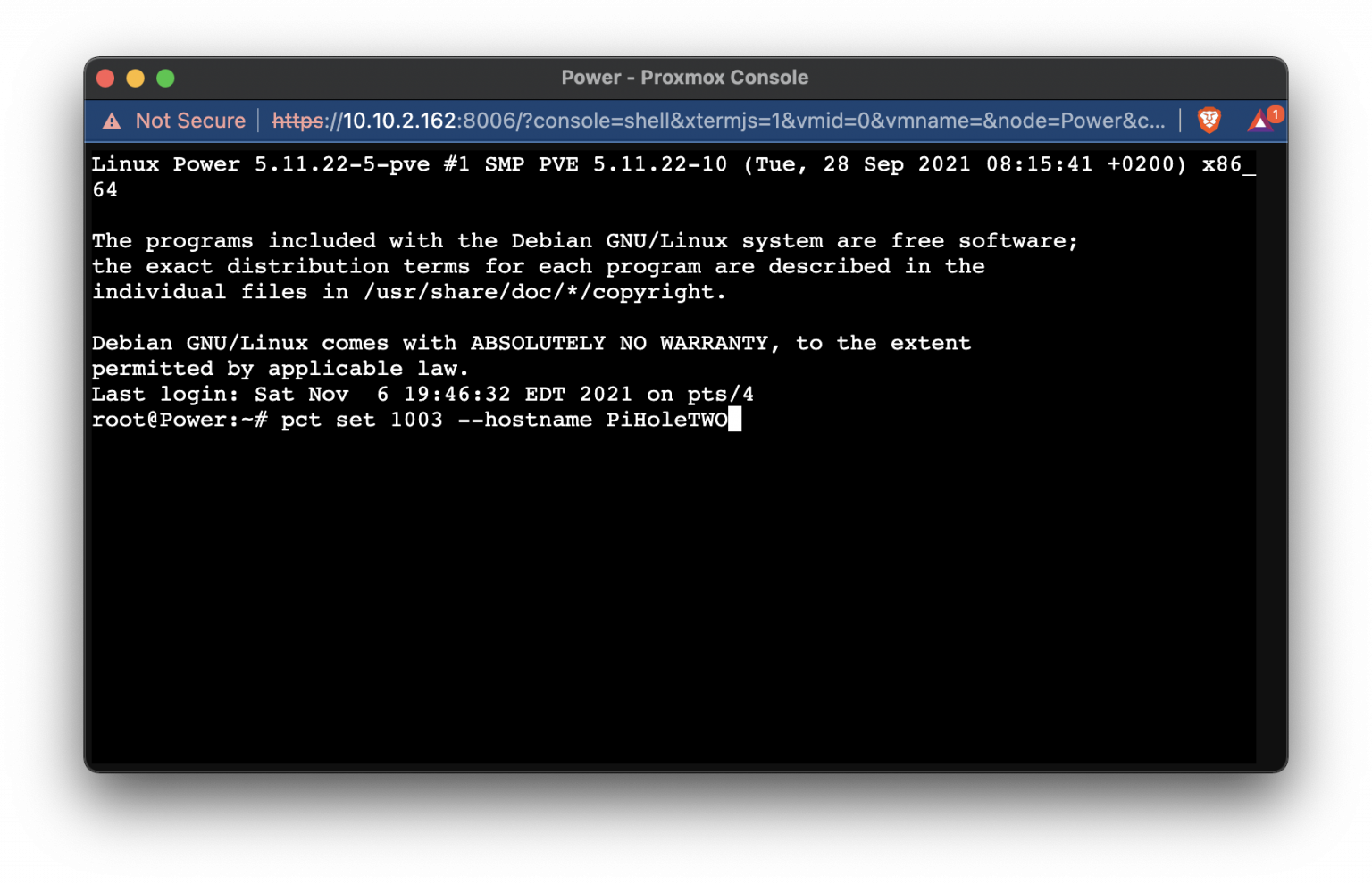 How To Change The Hostname Of A LXC Using Command Line Proxmox 7